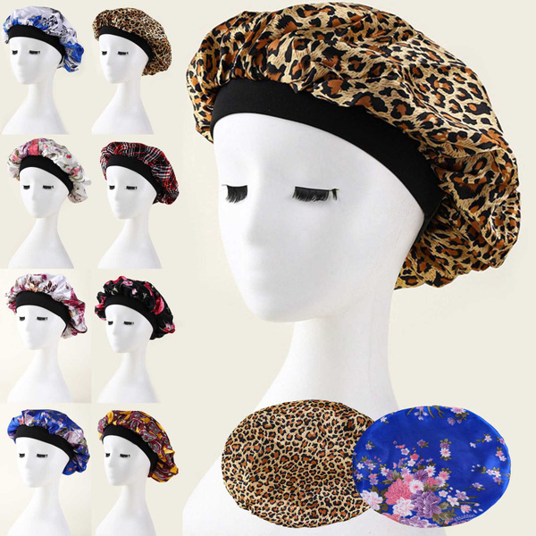 14 Types Women Satin Solid Sleeping Hat Night Sleep Cap Hair Care ...