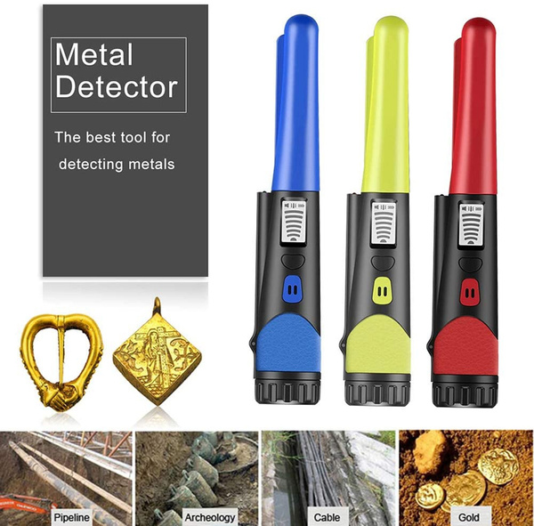 New Upgrade 5 Colors Handheld Metal Detector Metal Pinpointing ...