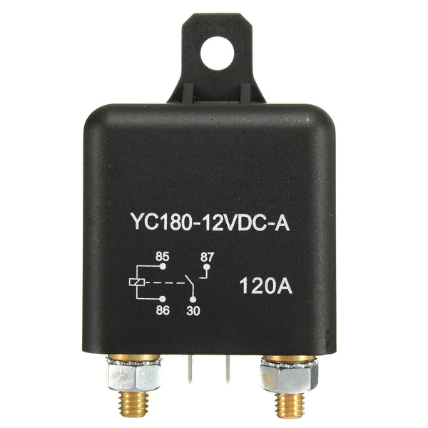 Black 4 Terminals 12V 20A/120A/200A Heavy Duty Split Charge ON/OFF ...