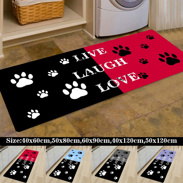 Live Laugh Love Print Rug Non-slip Floor Mats Runner Rug for Kitchen ...