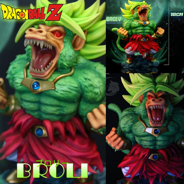 New Dragon Ball Z Super Saiyan Broly Shapeshifting Gorilla Statue Anime ...