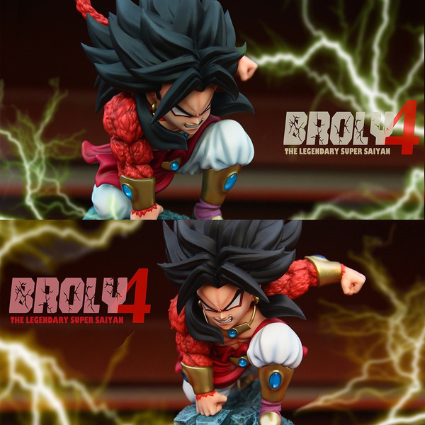 New Super Saiyan Broly Anime GK Anime DBZ Goku SSJ Action Figure Movie ...