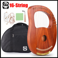 Walter.t WH-16 16-String Wooden Lyre Harp Metal Strings Solid Wood ...