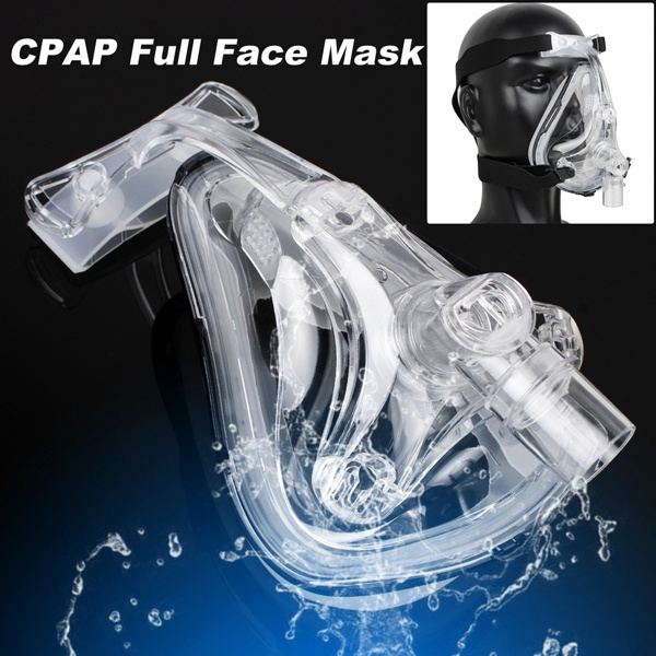 CPAP Full Face Mask Auto CPAP BiPAP Mask for Sleep Apnea Snoring People ...