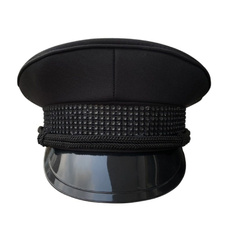 Wish Customer Reviews: Unisex Army Captain Hats Rhinestone Trim Hat ...