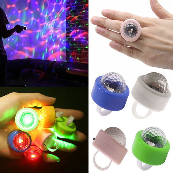 6 Color LED Laser Finger Ring Lights Beam Torch Party Toy Gift | Wish