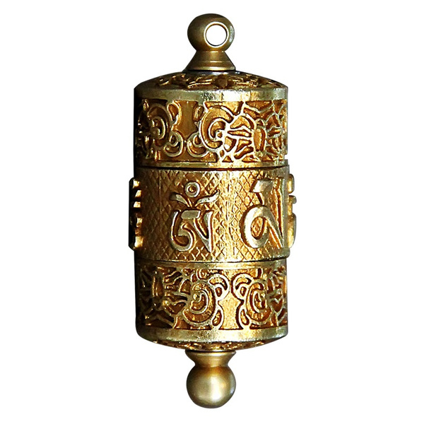 Buddhist Prayer Ghau Box Prayer Wheel Amulet Heart Sutra Buddha Tibet ...