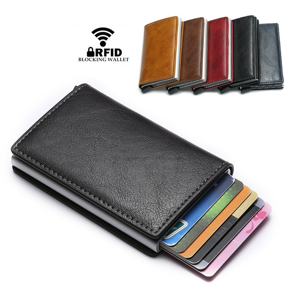 High Quality Business Bank Card Case Rfid Blocking Protection Men id ...