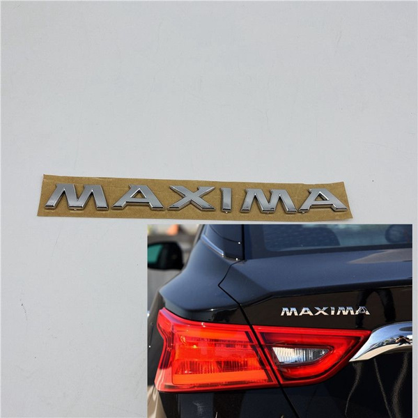 Maxima logo Car Rear Trunk Lid Emblem Badge Symbol Logo Sign for Nissan ...