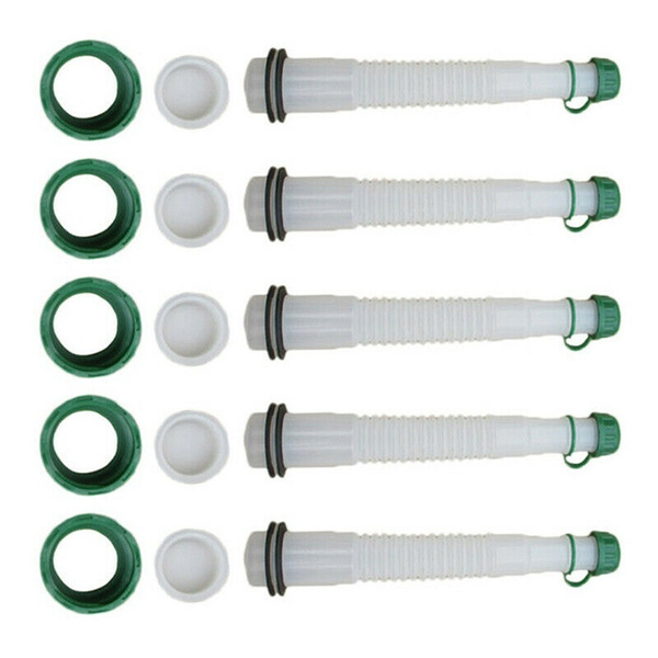 5set Rubbermade Replacement Gas Can Spout&Parts Vent Cap Flexible ...