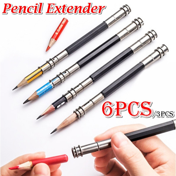 6pcs / 3pcs Adjustable Dual Head Pencil Extender Holder Pencil ...