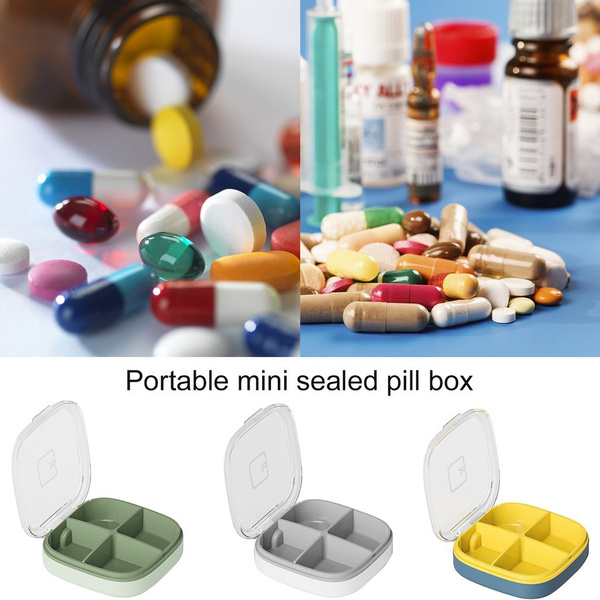 Plastic Pill Box Portable Medical Kits Vitamin Pills Box Storage Box ...