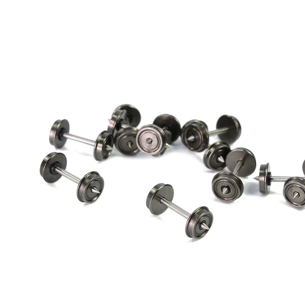12/24pcs HO Scale 1:87 33'' Metal Wheels for Model Train DC Wheel Set ...