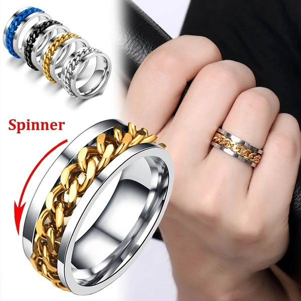 Men Rings Titanium Steel Rings For Men Stainless Steel Rings For Women ...