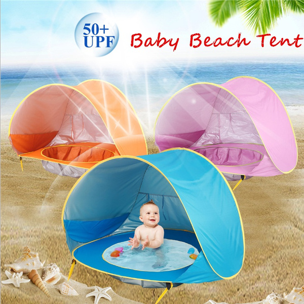 Baby Beach Tent Children's Waterproof Pop-up Shade Tent Anti-UV Shade ...