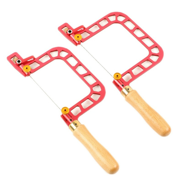 U-Shaped Hand Saw With Lever Tension Saw Hand Tools With 12 PCS Spiral ...