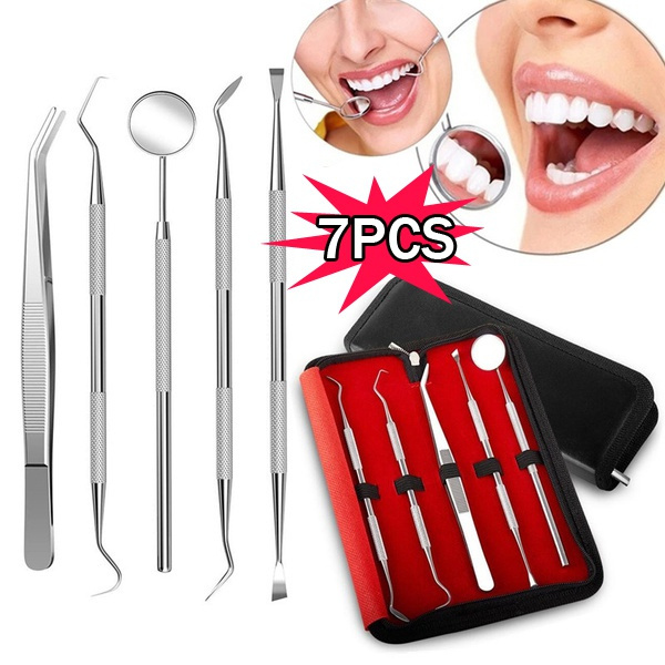 45/6/7pcs Dental Tools Stainless Steel Tartar Scaler Remover Anti-Fog ...