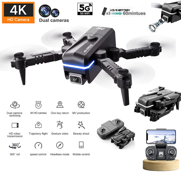 Mini Folding Drone HD 4k Aerial Photography Long Endurance Remote Control Aircraft Quadcopter ...