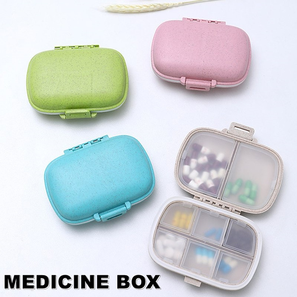 Colorful Plastic Pill Box Portable Medical Kits Vitamin Pills Box ...