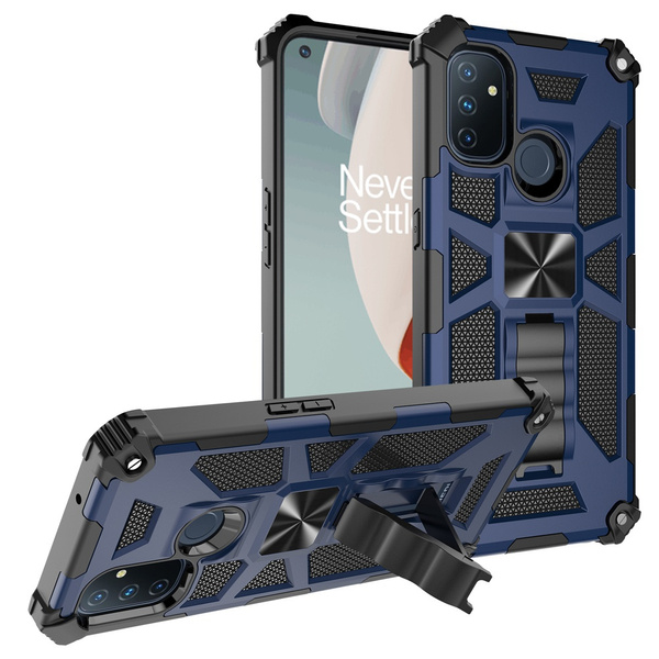 For OnePlus Nord N100 / N10 5G Hybrid Military Grade Rugged Heavy Duty Stand Protective Armor ...