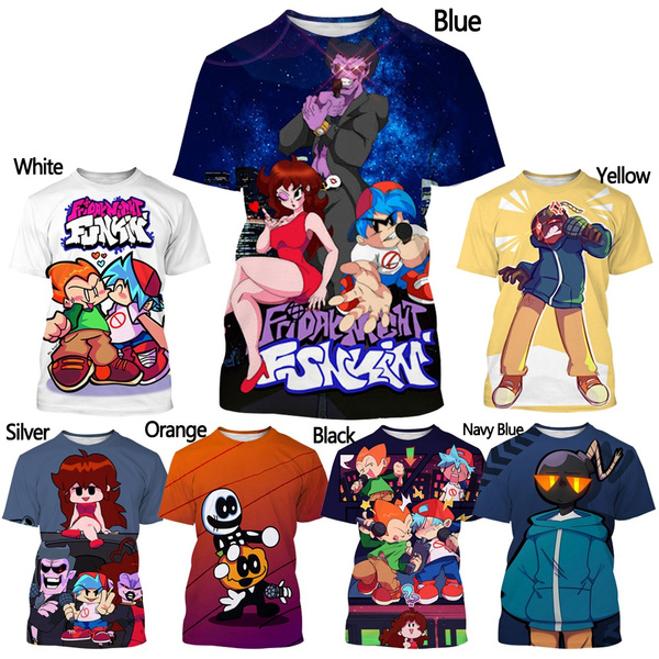 New fashion game Friday Night Funkin 3D printing T-shirt men's and ...