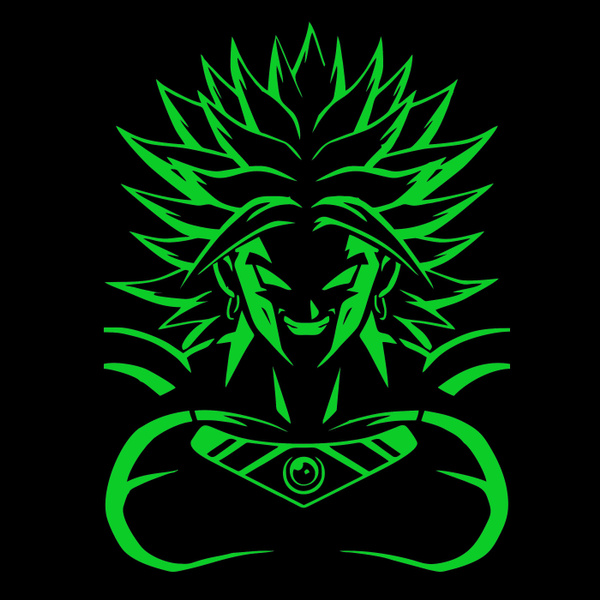 Set of 2 6.6'' 17cm BROLY Vegeta Goku Super Saiyan Japanese Anime Decal ...