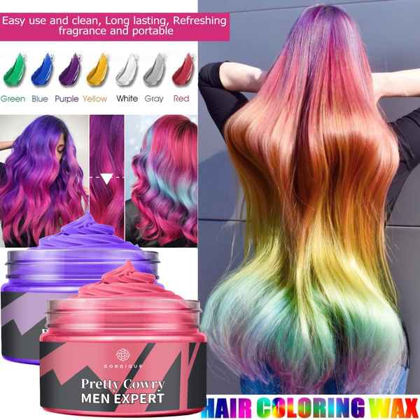 2021 New 10g20g30g50g Unisex Hair Wax Color Dye Styling Cream Mud Natural Hairstyle Pomade