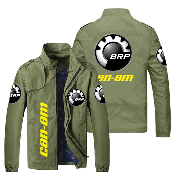 2021 Mens Fashion Can-am Brp Military Motorcycle Flight Jacket Pilot ...