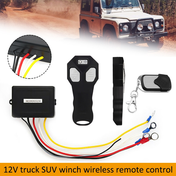 Useful New DC 12V Wireless Winch Remote Control Kit For Car Jeep ATV ...