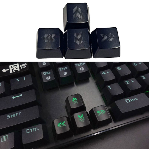 4PCS DIY ABS Direction Arrows Keys Keycaps Backlit Mechanical Keyboard ...