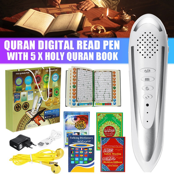 [With 5 Holy Quran Books] 8GB 9PCS Quran Pen Reader Word Reading Reader ...
