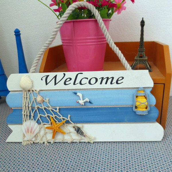 welcome sign and WC Toilet Signs Wooden Hanging Plaque Decorative ...