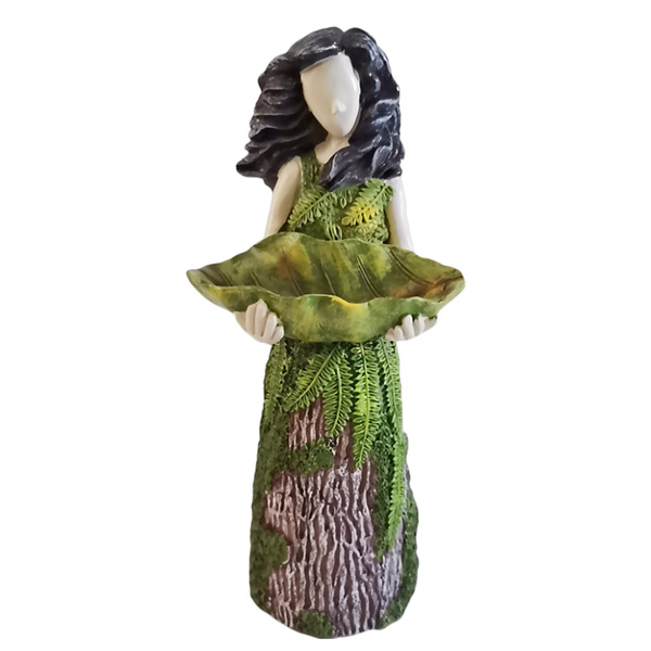Hummingbird Bird Feeder Statue Elves Statuary Ornaments Sculpture Resin ...