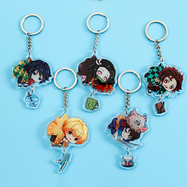 Anime Demon Slayer Kimetsu No Yaiba Keychain Kamado Tanjirou Kamado ...
