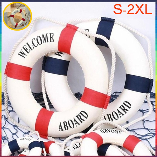 Fashion Family Adornment Beach Ocean Life Buoy Crafts Home Decor with ...