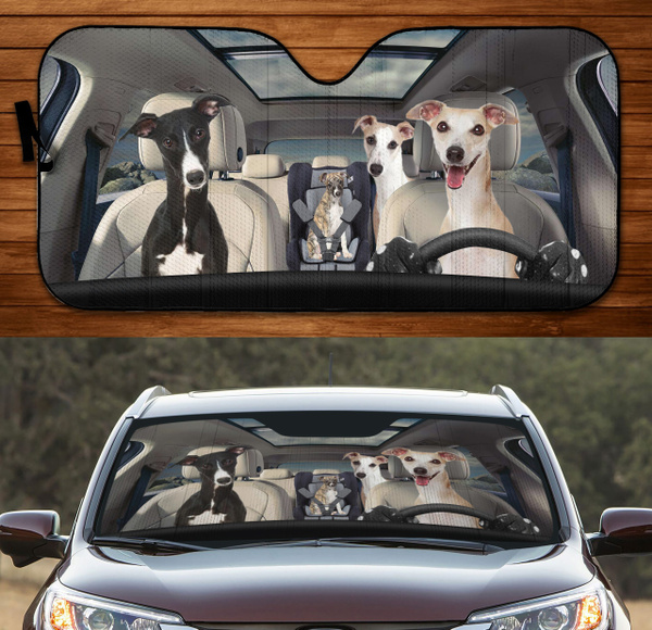 Four Whippets Family Car Windshield Auto Sun Shade | Wish