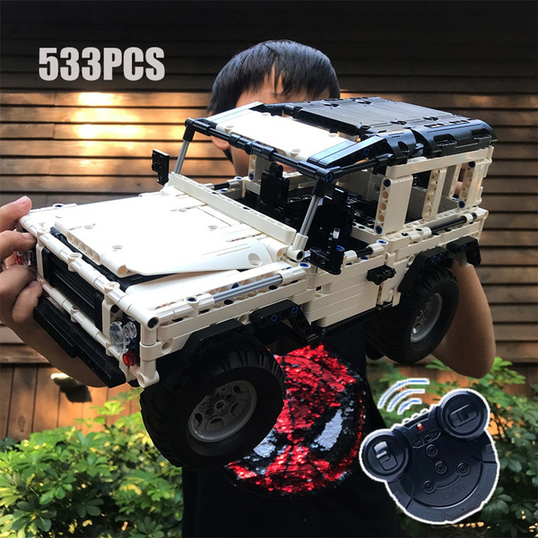 Hot City Remote Control Car SUV Defender Oversized Model Building ...