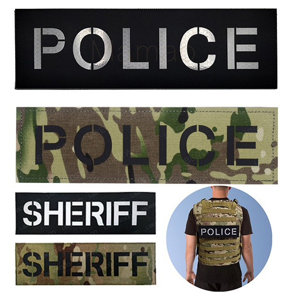8Styles Law Enforcement SHERIFF BACK IR Infrared Reflective Patch ...