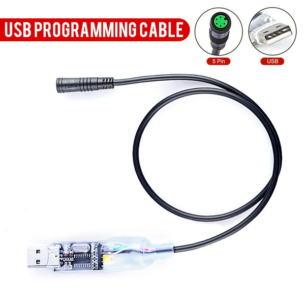 E-Bike USB Programming Cable for Bafang bbs01 bbs02 Mid Drive/Center ...