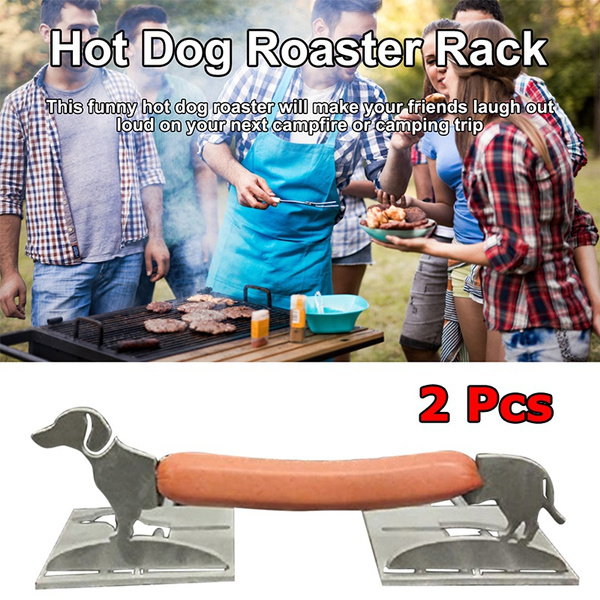 Portable Hot Dog Roaster Rack Bbq Grilled Sausage Hot Dog Barbecue Fun ...