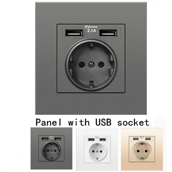 EU Standard Wall Charger / Electric Adapter Germany Wall Plug Socket ...