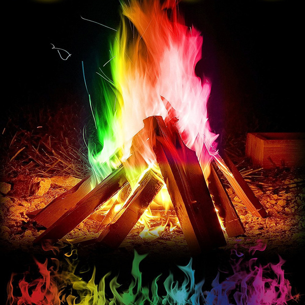 Flame Dyeing Colorful Flame Color Powder Party Holiday Fireplace ...