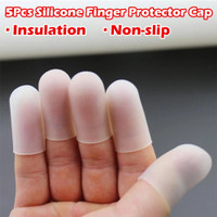 5Pcs Silicone Finger Protector Finger Caps High Temperature Resistant ...
