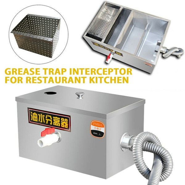 Three-stage Filtration Grease Trap Stainless Steel Interceptor for ...