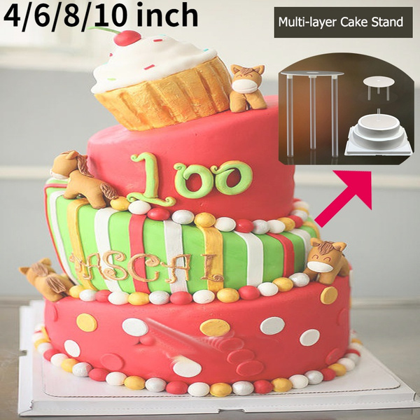 Multi-layer Cake Support Frame Practical Cake Stands Round Dessert ...