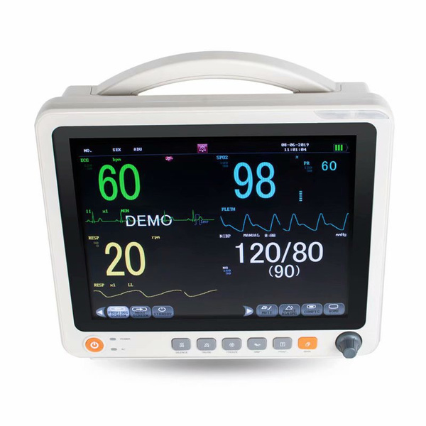 Portable Professional 2.1" Touch Screen multiparameter Patient Monitor ...
