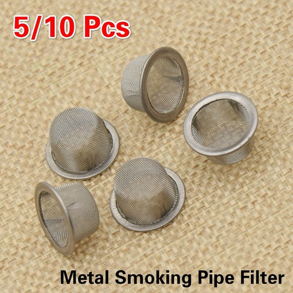 5/10Pcs Tobacco Smoking Pipe Metal Filter Screen Steel Mesh Smoking ...