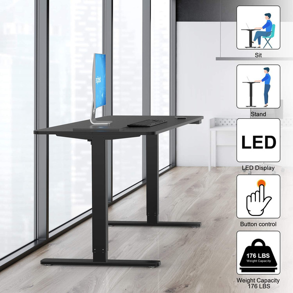 Smugdesk Standing Desk, 48 x 24 inches Computer Desk Electric Height ...