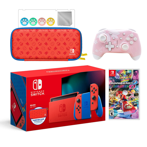 2021 New Nintendo Switch Mario Red & Blue Limited Edition with Mario ...