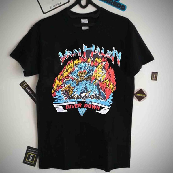 Van Halen Diver Down 1982 Live Rock Concert T-Shirt, Gift for fried ...